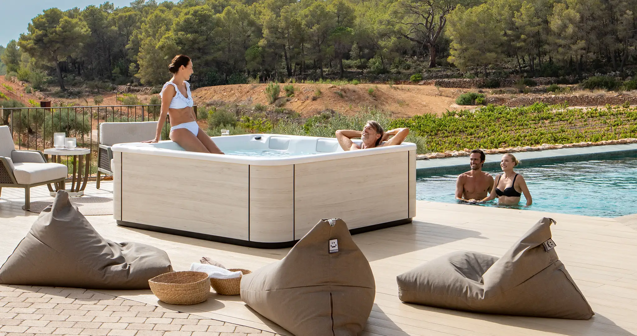 Rectangular Hot tubs | Spacious and Versatile | Aquavia Spa