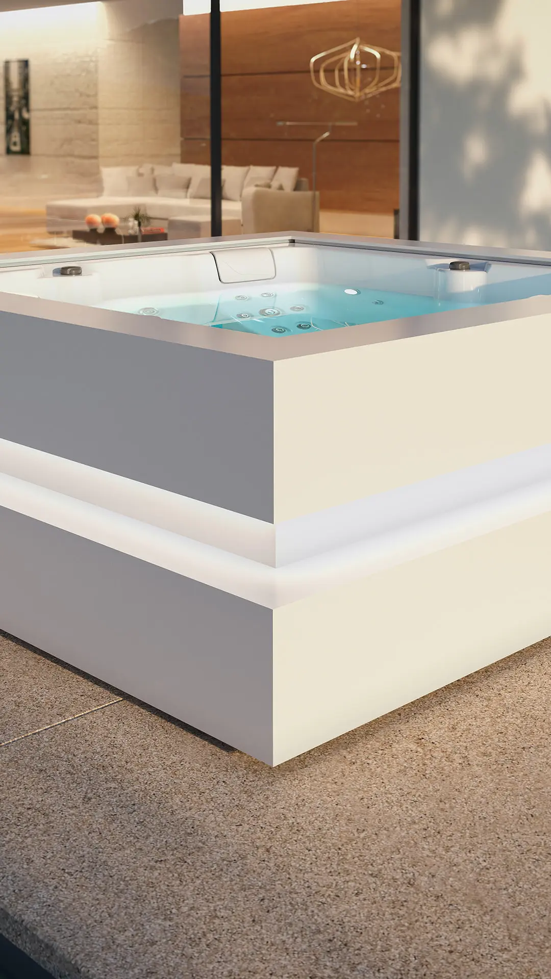 Spa Cube Ergo, jacuzzi exterior e interior 5 plazas - Aquavia Spa