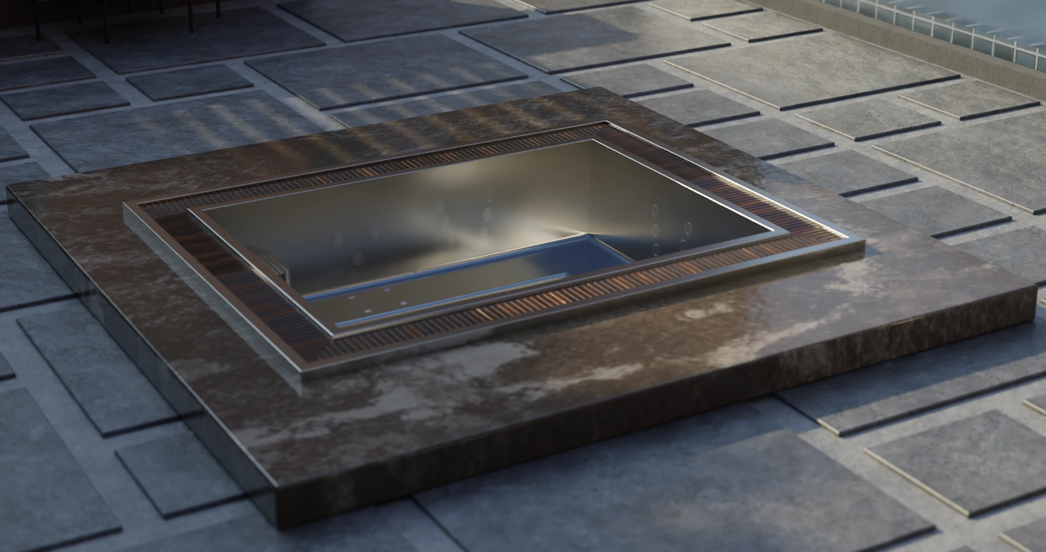 Innovibe 6-person stainless steel pool